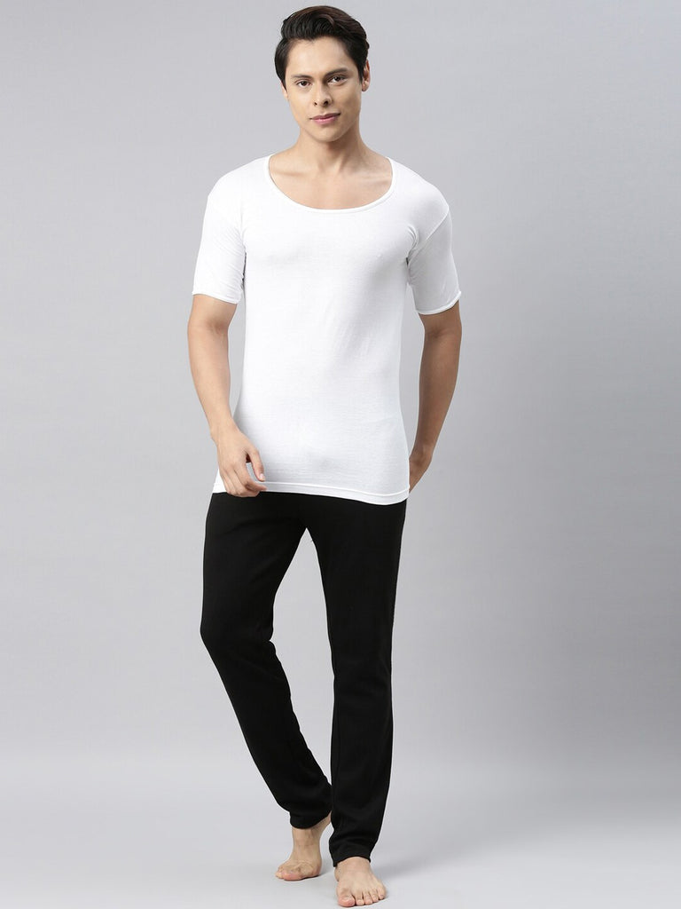 Vip White Solid Pure Cotton Innerwear Vests Bonus Premium Pack Of 2 ...