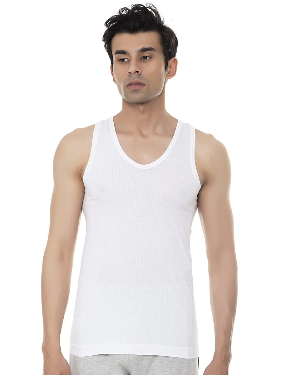 Vip Men White Pure Cotton Innerwear Bonus Premium Lining Elite Vests P ...