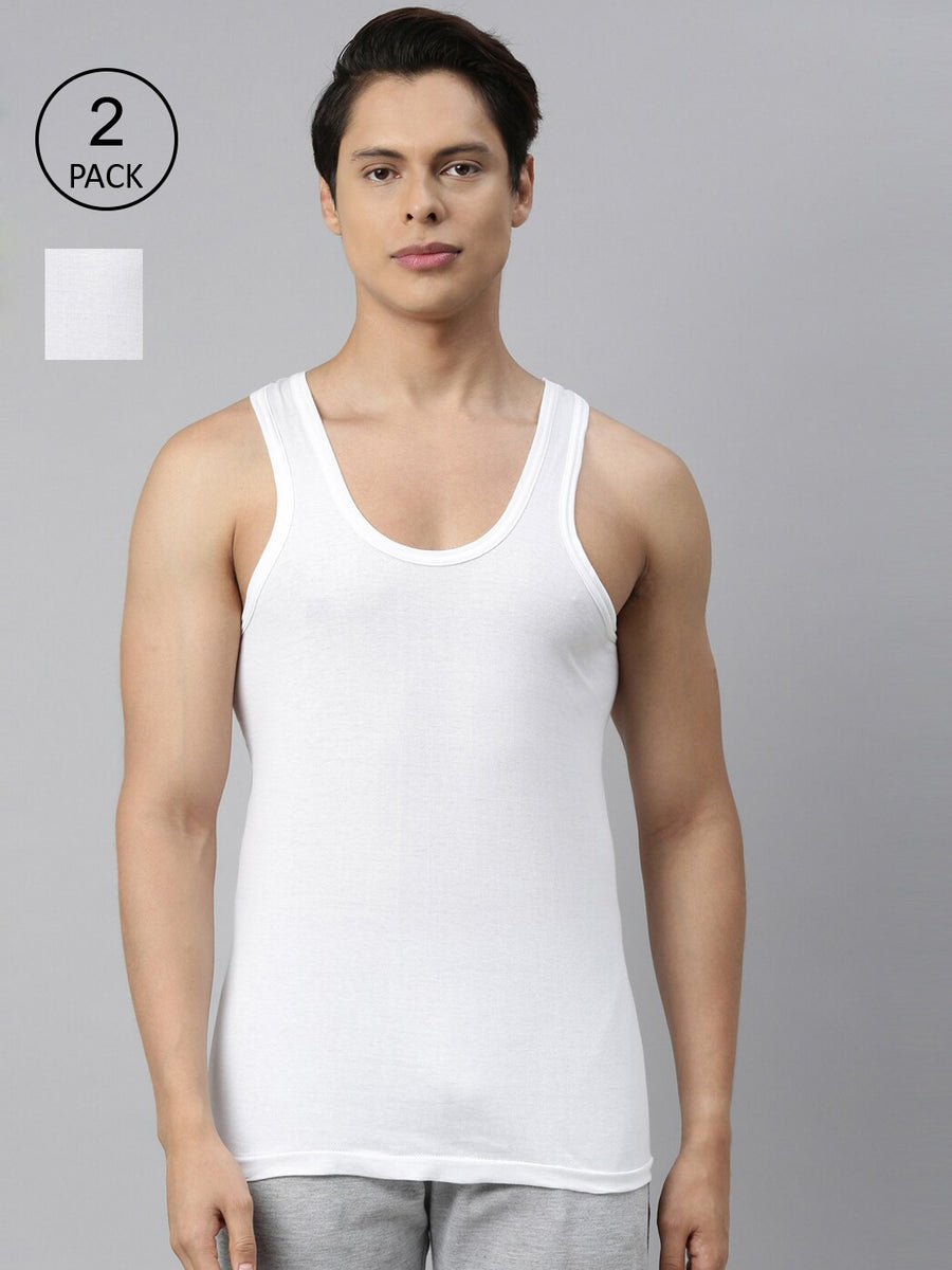 Vip Men White Pure Cotton Innerwear Bonus Premium Vests Pack Of 2 – Poftik