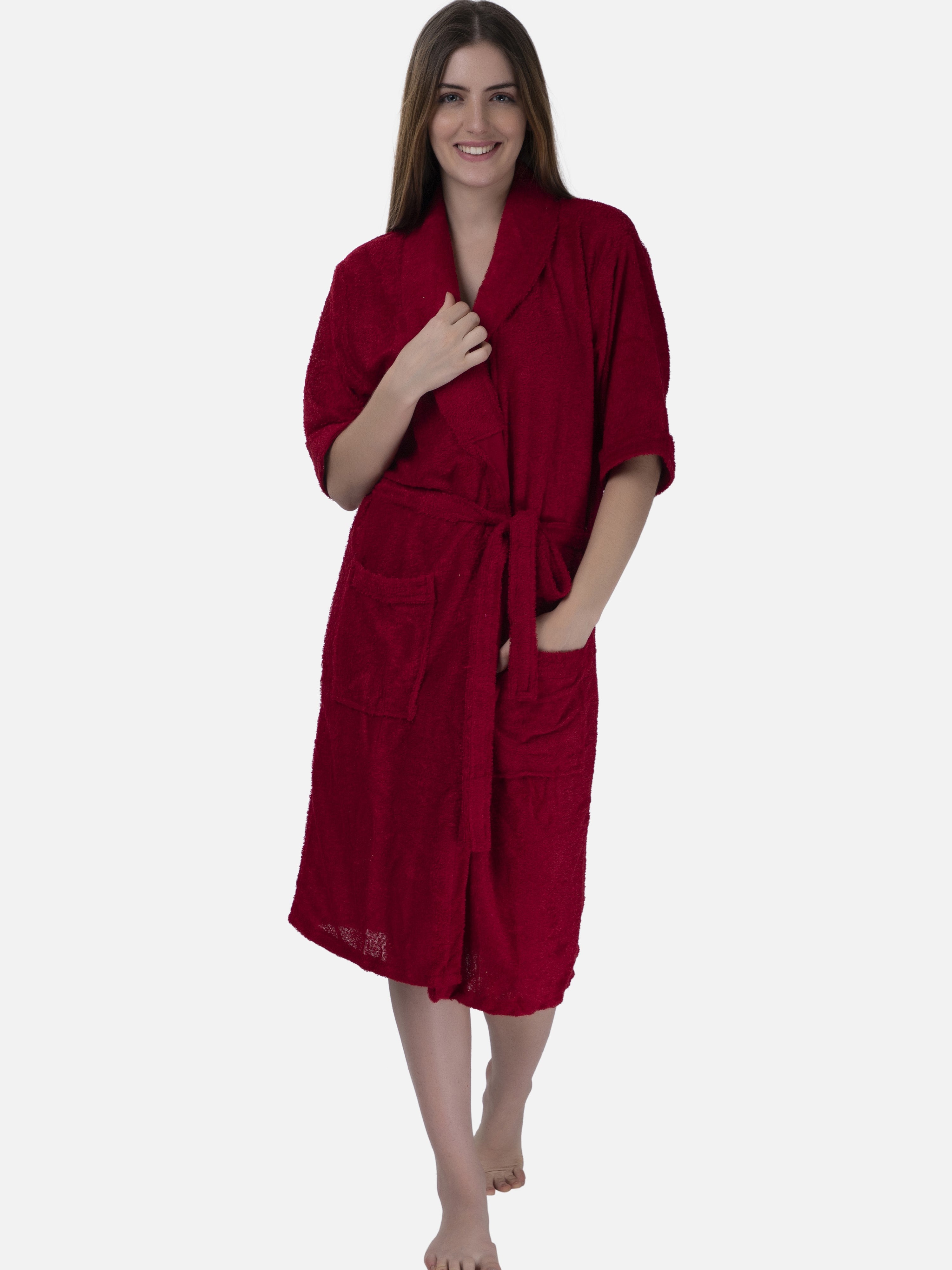 Maroon Bathgown - Shop Bath Set for Women Online in India – Poftik